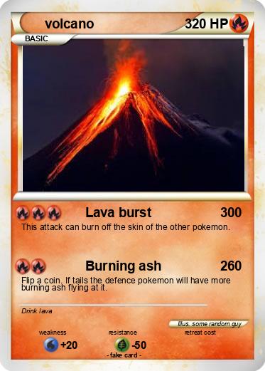 Pokémon volcano 254 254 - Lava burst - My Pokemon Card