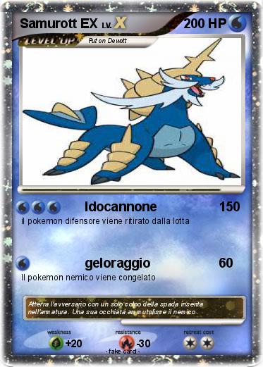 Pokémon Samurott EX 20 20 - Idocannone - My Pokemon Card