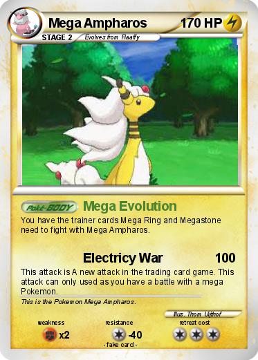 Pokémon Mega Ampharos 17 17 - Mega Evolution - My Pokemon Card