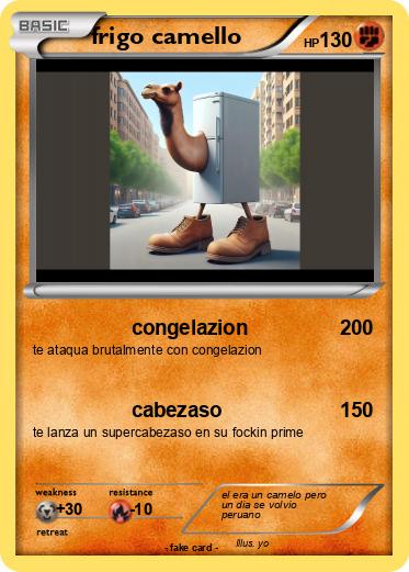 Pokémon frigo camello 1 1 - congelazion - Mi carta pokémon