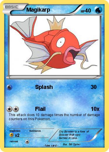 Pokémon Magikarp 1267 1267 - Splash - My Pokemon Card