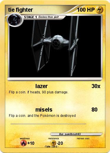Pokémon tie fighter 10 10 - lazer - My Pokemon Card