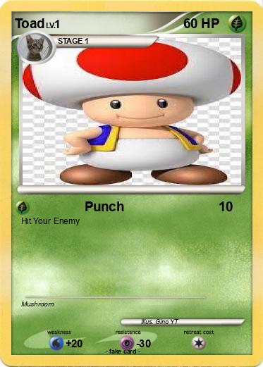 Pokémon Toad 1383 1383 - Punch - My Pokemon Card