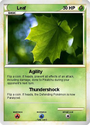 Pokémon Leaf 305 305 - Agility - My Pokemon Card