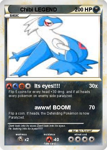Pokémon Chibi LEGEND - Its eyes!!!! - My Pokemon Card