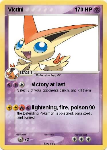Pokémon Victini 1851 1851 - victory at last - My Pokemon Card