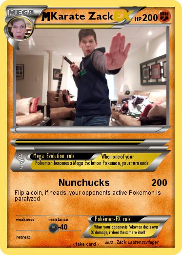 Pokémon Karate Zack - Nunchucks - My Pokemon Card