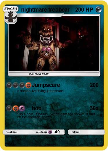 Pokémon nightmare fredbear 129 129 - Jumpscare - My Pokemon Card