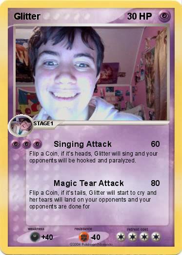 Pokémon Glitter 1 1 - Singing Attack - My Pokemon Card