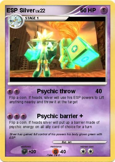 Pokémon ESP Silver - Psychic throw - My Pokemon Card