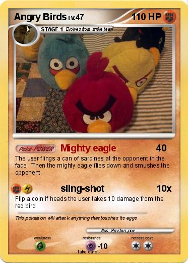 Pokémon Angry Birds 148 148 - Mighty eagle - My Pokemon Card