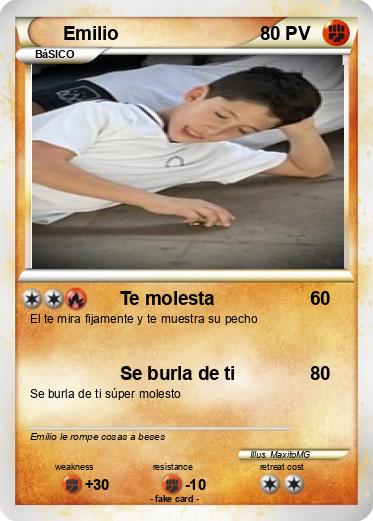 Pokémon Emilio 53 53 - Te molesta - Mi carta pokémon