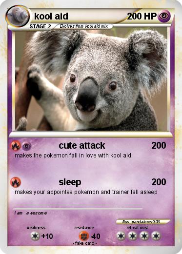 Pokémon kool aid 135 135 - cute attack - My Pokemon Card