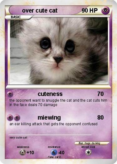 Pokémon over cute cat - cuteness - My Pokemon Card