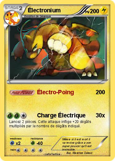 Pokémon Electronium - Électro-Poing - Ma carte Pokémon