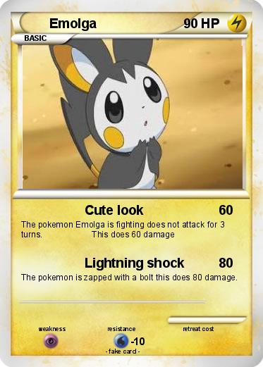 Pokémon Emolga 105 105 - Cute look - My Pokemon Card