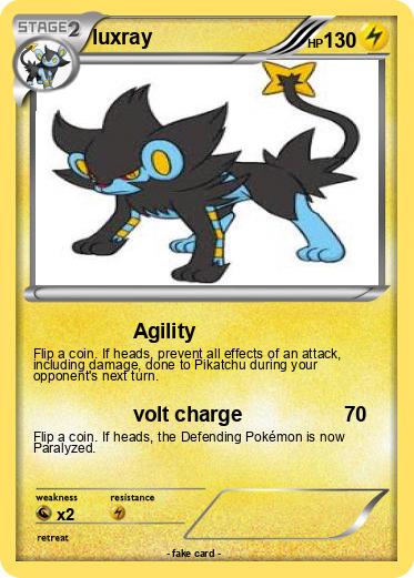Pokémon luxray 968 968 - Agility - My Pokemon Card