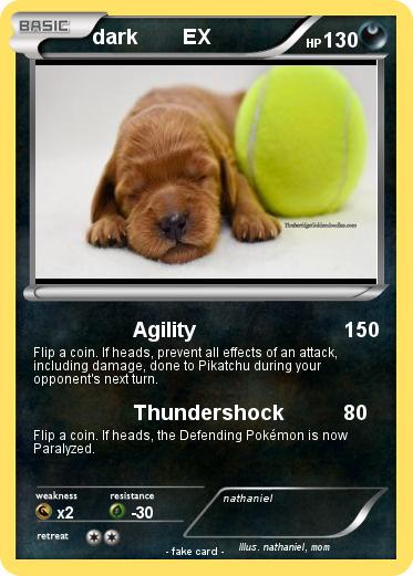 Pokémon dark EX 3 3 - Agility - My Pokemon Card