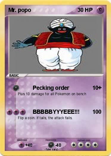 Pokémon Mr popo 54 54 - Pecking order - My Pokemon Card