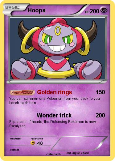 Pokémon Hoopa 478 478 - Golden rings - My Pokemon Card