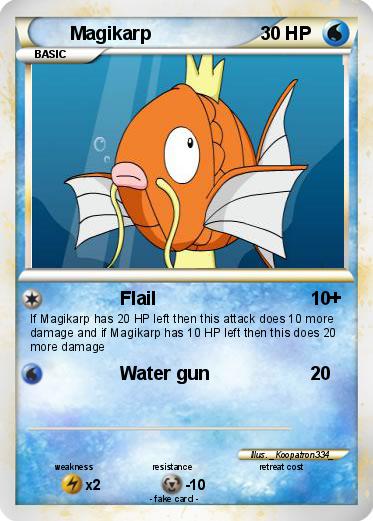 Pokémon Magikarp 816 816 - Flail - My Pokemon Card