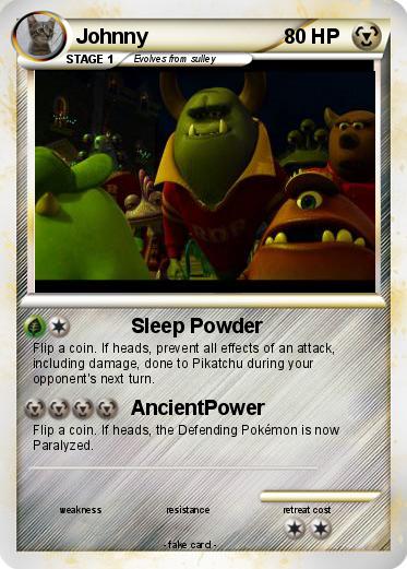 Pokémon Johnny 460 460 - Sleep Powder - My Pokemon Card