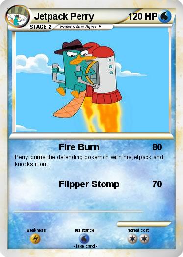 Pokémon Jetpack Perry - Fire Burn - My Pokemon Card