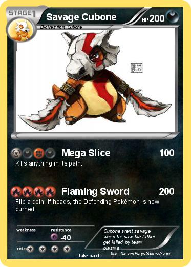 Pokémon Savage Cubone - Mega Slice - My Pokemon Card