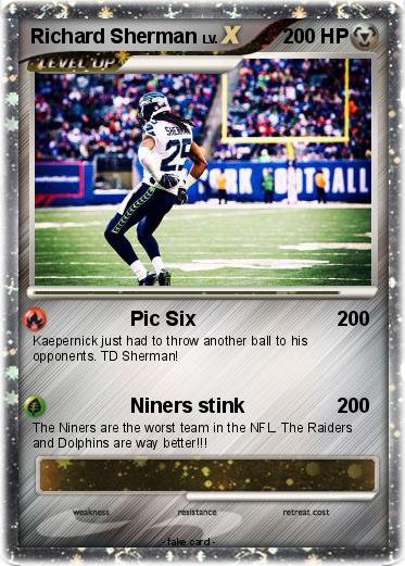 Pokémon Richard Sherman 4 4 - Pic Six - My Pokemon Card