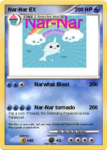 Pokémon Nar Nar EX - Narwhal Blast - My Pokemon Card