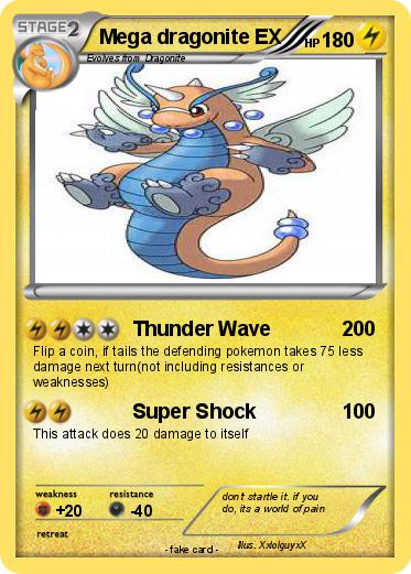 Pokémon Mega dragonite EX 11 11 - Thunder Wave - My Pokemon Card