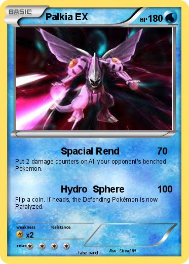 Pokémon Palkia EX 160 160 - Spacial Rend - My Pokemon Card