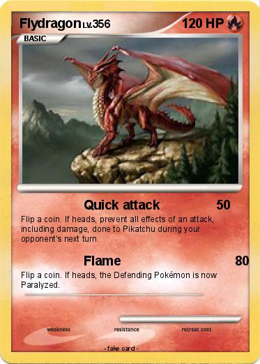 Pokémon Flydragon 2 2 - Quick attack - My Pokemon Card