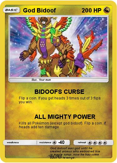 Pokémon God Bidoof 5 5 - BIDOOFS CURSE - My Pokemon Card