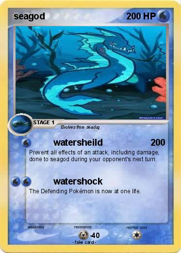 Pokémon seagod - watersheild - My Pokemon Card