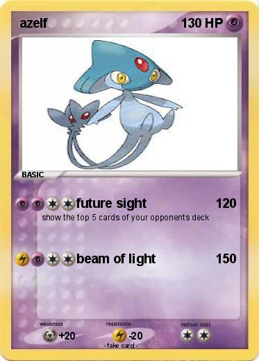 Pokémon azelf 169 169 - future sight - My Pokemon Card
