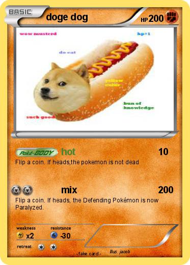 Pokémon doge dog 3 3 - hot - My Pokemon Card