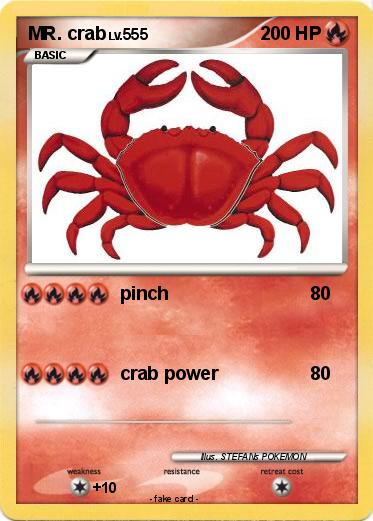 Pokémon MR crab 2 2 - pinch - My Pokemon Card
