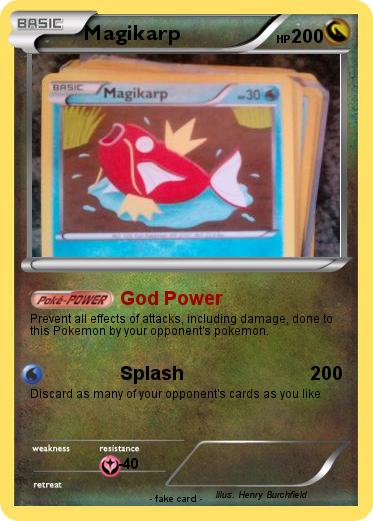 Pokémon Magikarp 1719 1719 - God Power - My Pokemon Card