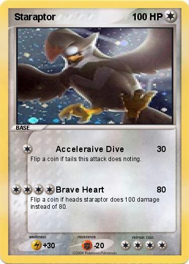 Pokémon Staraptor - Acceleraive Dive - My Pokemon Card