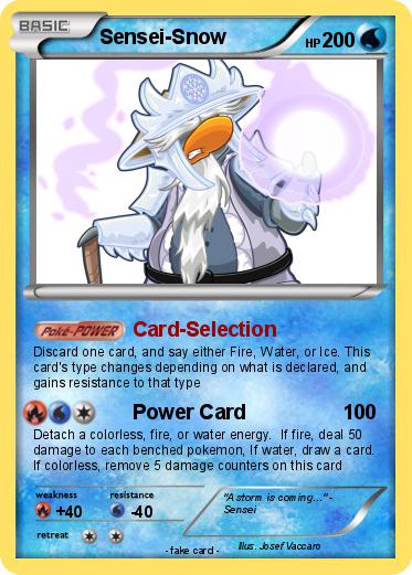 Pokémon Sensei Snow - Card-Selection - My Pokemon Card