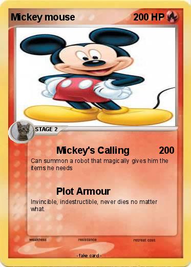 Pokémon Mickey mouse 322 322 - Mickey's Calling - My Pokemon Card