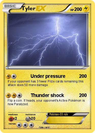 Pokémon Tyler 918 918 - Under pressure - My Pokemon Card