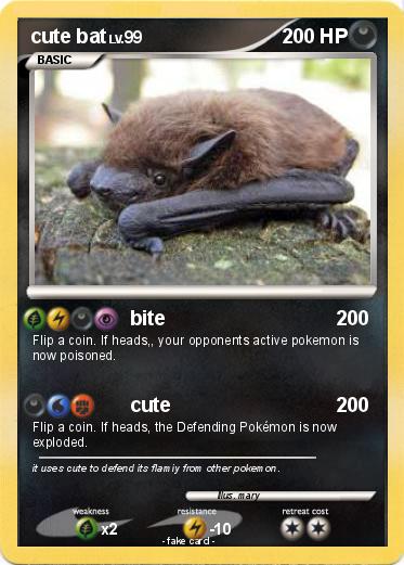 Pokémon cute bat 1 1 - bite - My Pokemon Card