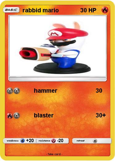 Pokémon rabbid mario 3 3 - hammer - My Pokemon Card