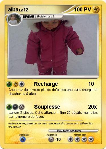 Pokémon alba - Recharge - Ma carte Pokémon