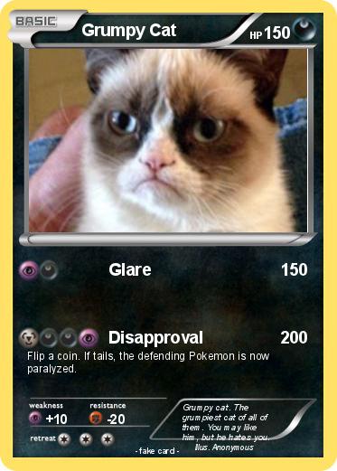 Pokémon Grumpy Cat 1043 1043 - Glare - My Pokemon Card