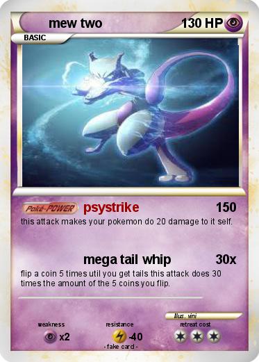Pokémon mew two 313 313 - psystrike - My Pokemon Card