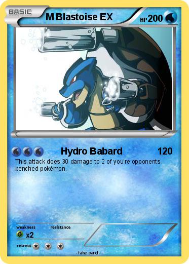 Pokémon M Blastoise EX 52 52 - Hydro Babard - My Pokemon Card