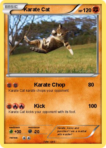 Pokémon Karate Cat 42 42 - Karate Chop - My Pokemon Card